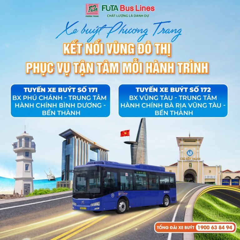 Lộ trình 2 tuyến Xe Buýt mới từ TP.HCM đi BRVT (172) và Bình Dương (171)